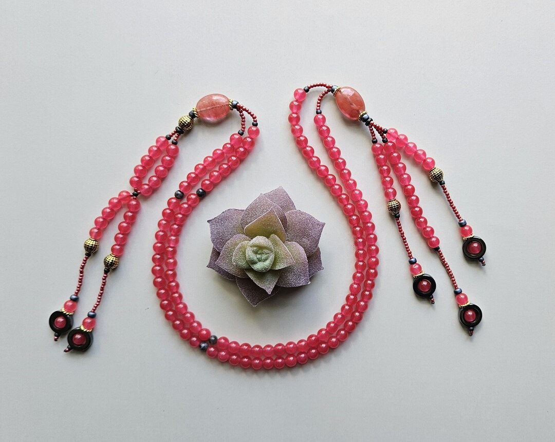 Chalcedony Buddhist Prayer Beads, Mala Beads, SGI Beads, Nichiren ...