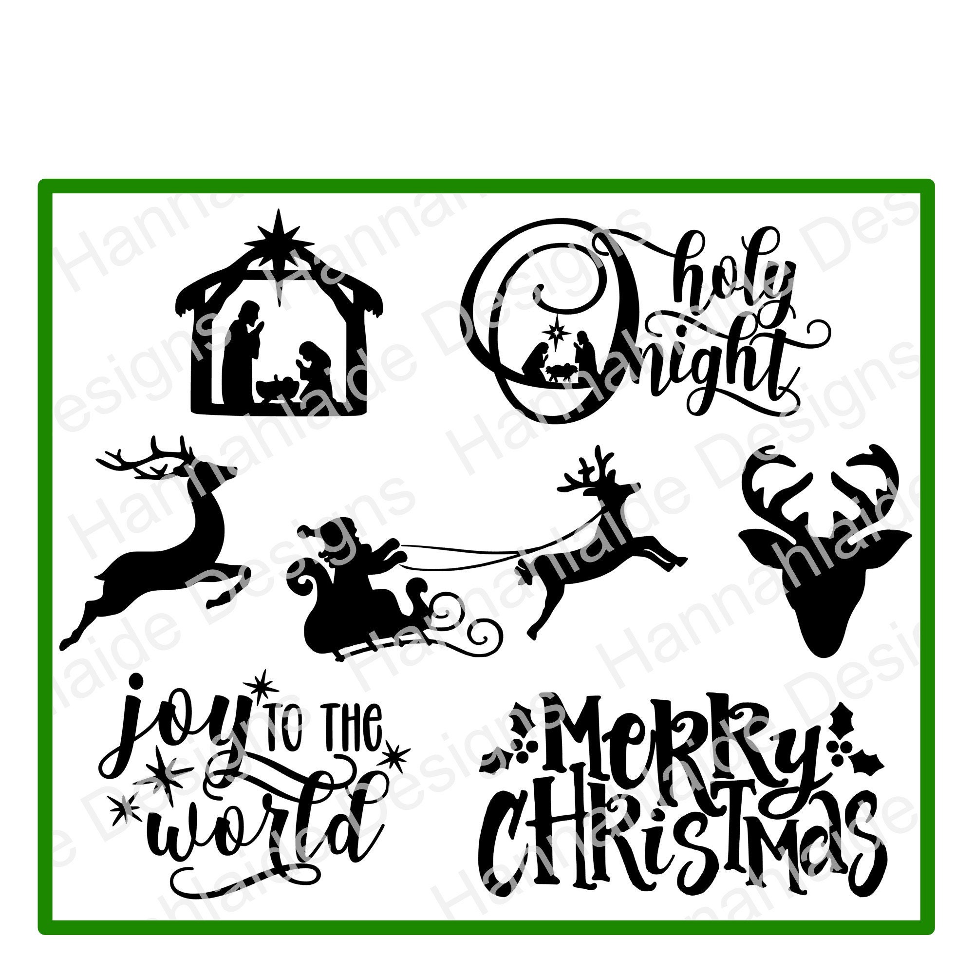 Christmas/ Winter SVG, PNG Bundle, Instant Digital Download, Santa ...