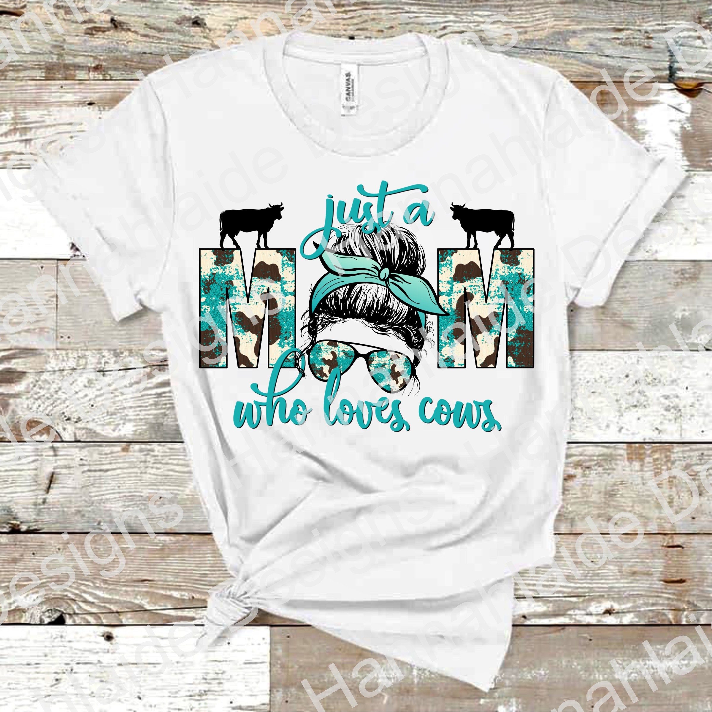 Mom Loves Cows, Cow Mom PNG, Sublimation, Print File, Transparent ...