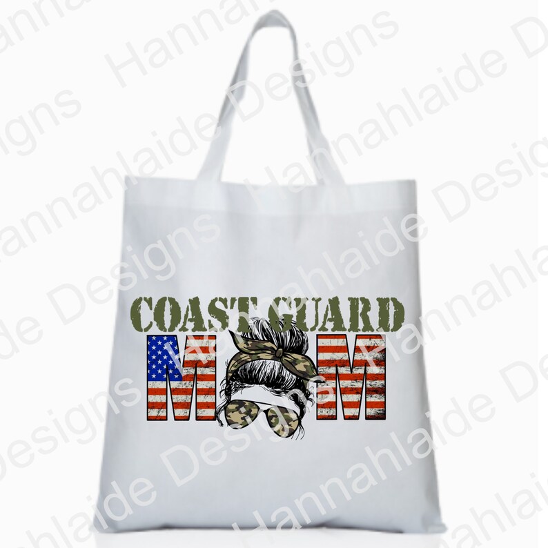Coast Guard Mom PNG Sublimation Print File Transparent | Etsy