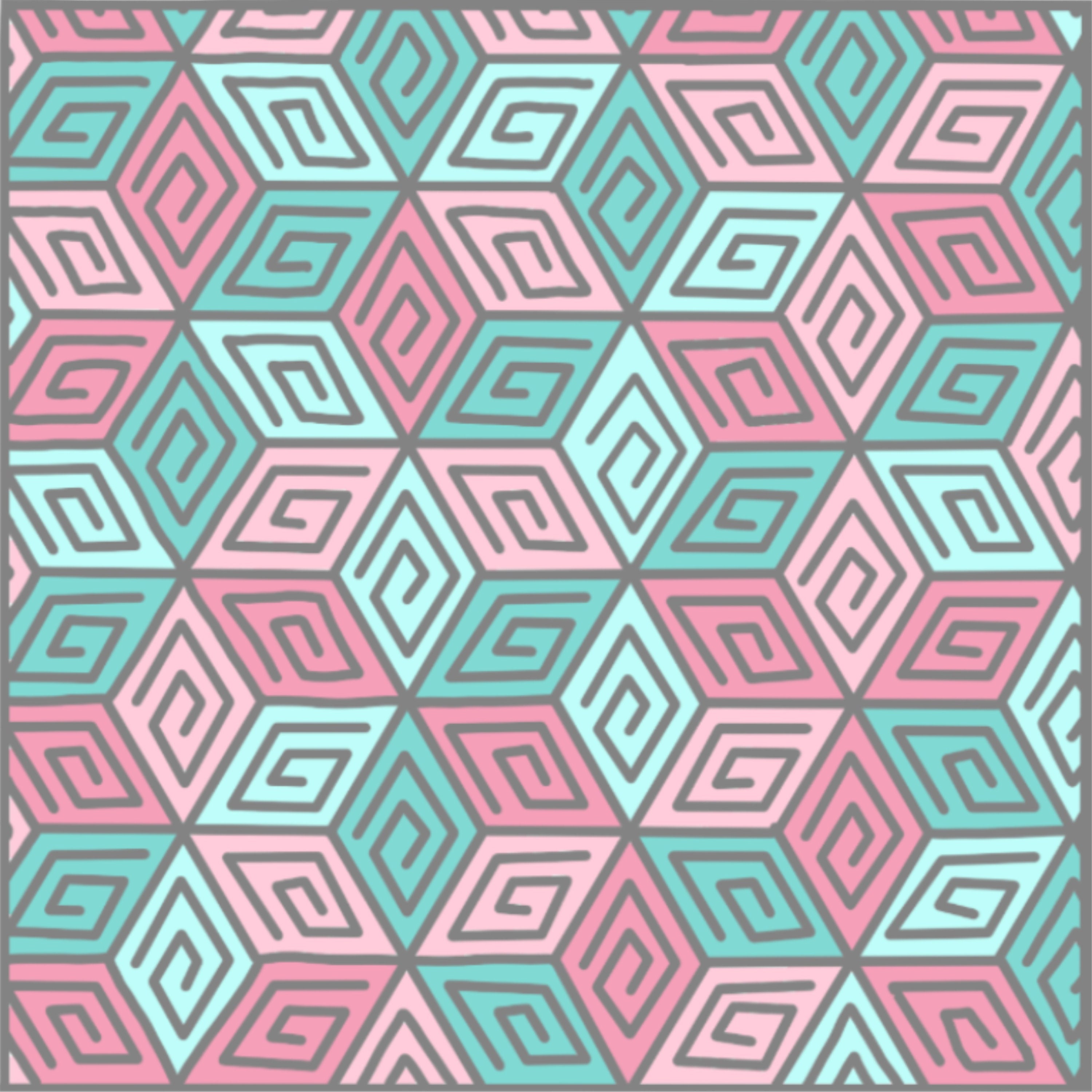 Geometric Digital Paper, Backgrounds, Scrapbooking Paper, Pink, Teal ...