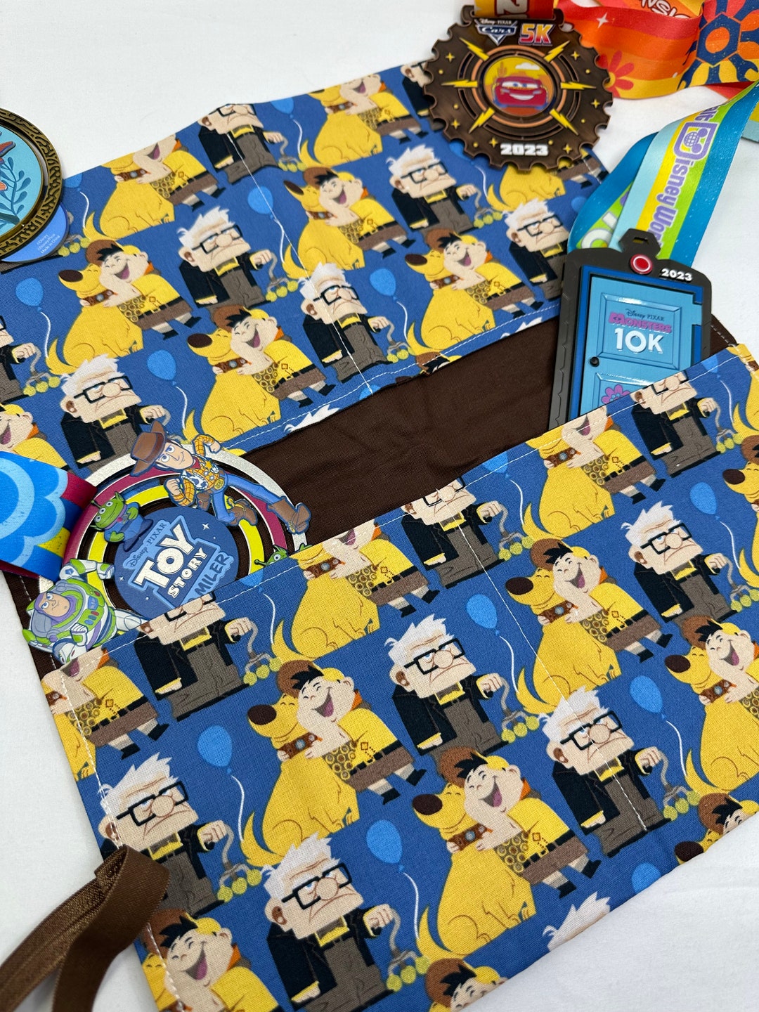 Run Disney Race Medal Bag Holder Medals 4 Pocket Bag Runner Gift - Etsy