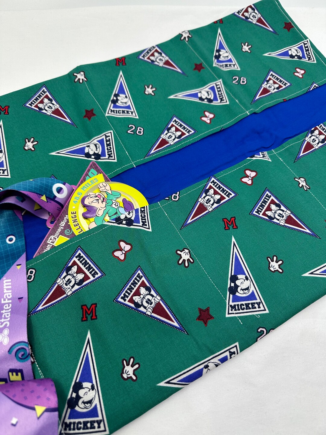 Run Medal Bag Holder Run Dopey 6 Pocket Medal Bag Disney Runner Gift - Etsy