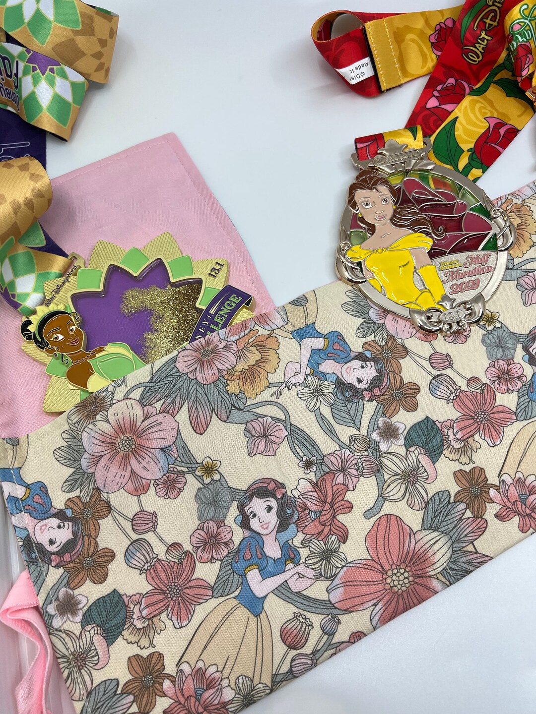 Princess Medal Bag Medal Savor Bag Pocket Bag Medals Disney Runner Gift ...