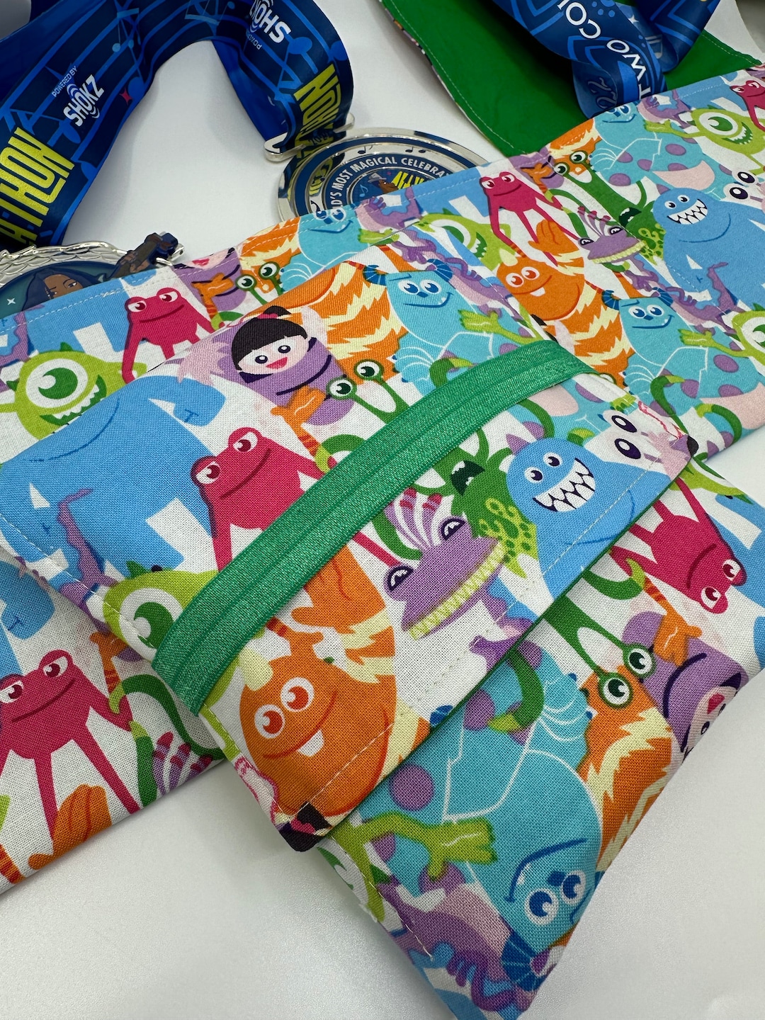 Medal Bag 4 Slot Monster Race Medal Holder Bag Medal Storage Travel Bag ...