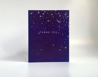 Night Sky Thank You Cards - Etsy