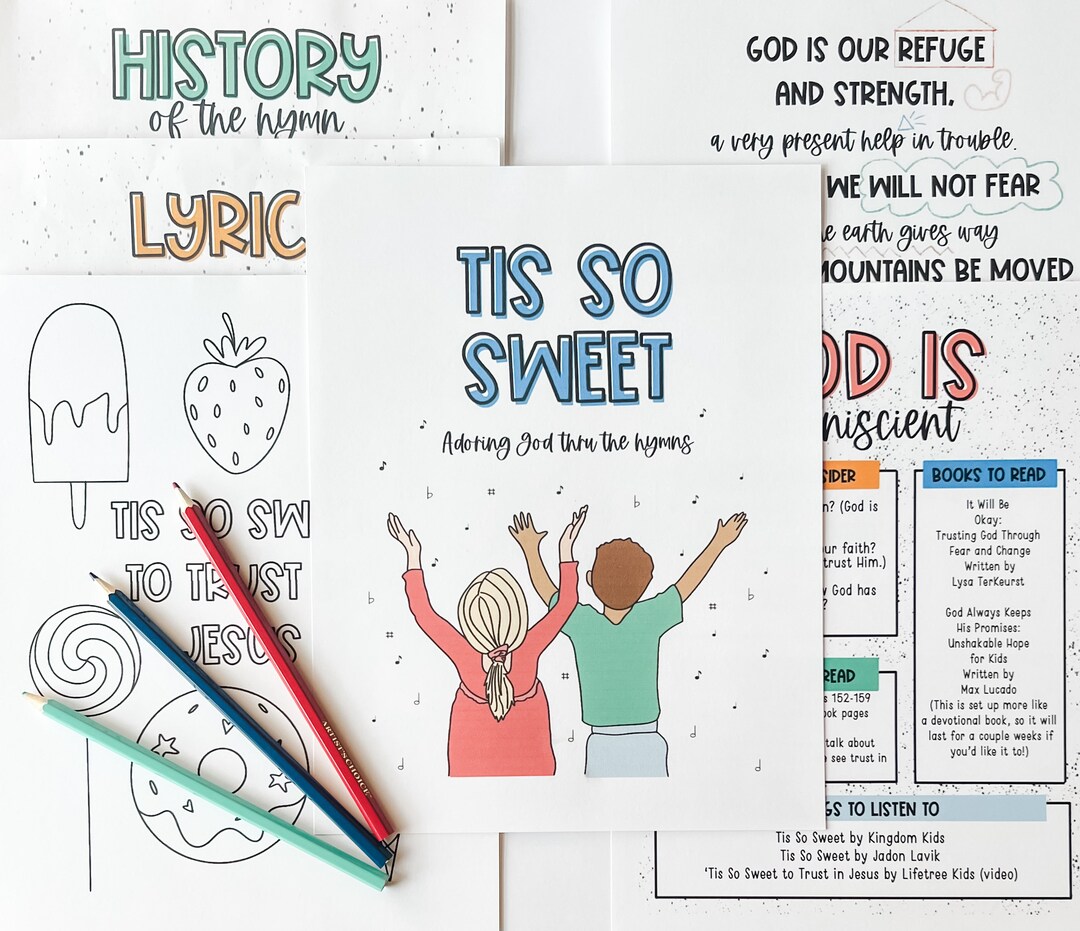 Tis so Sweet Hymn Family Bible Study, Sunday School Hymn Lesson ...