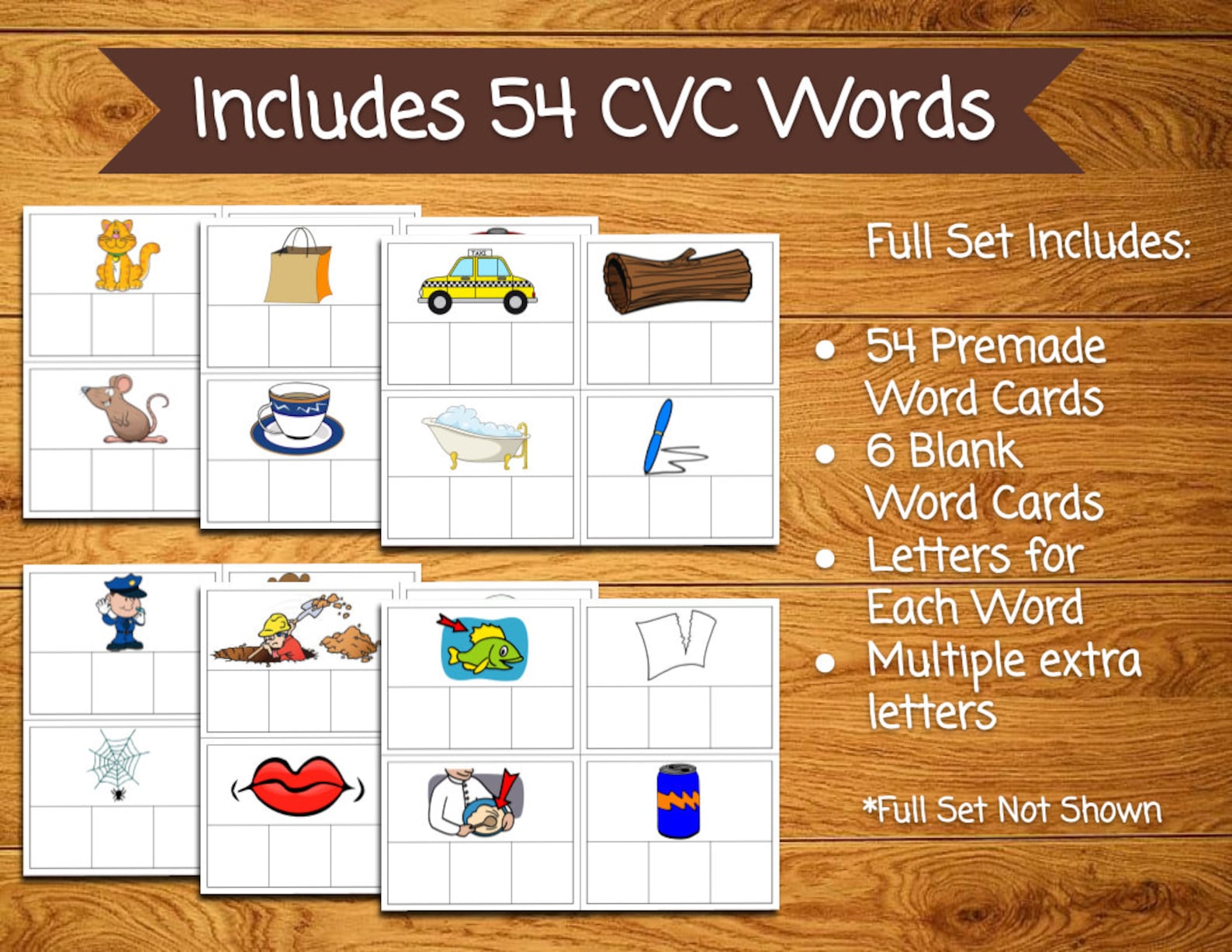CVC Printable Phonics Cards, Phonics Flash Cards, Beginning Letter ...