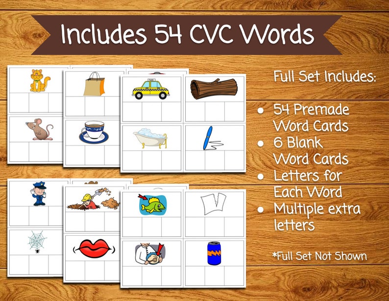 CVC Printable Phonics Cards, Phonics Flash Cards, Beginning Letter ...