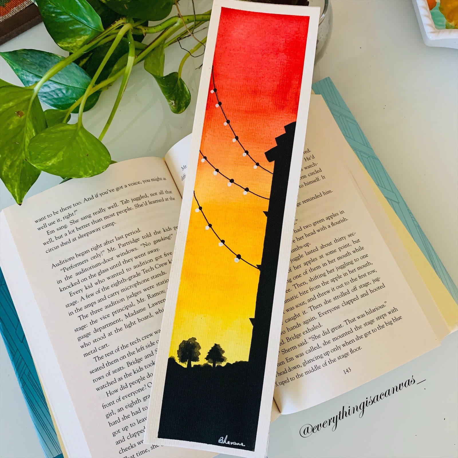 Silhouette Bookmark - Etsy