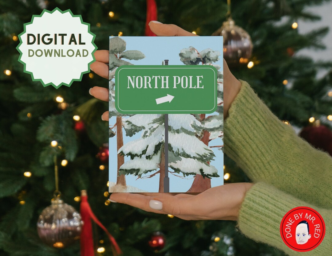 Christmas Card, Digital Download Christmas Card, Instant Download ...