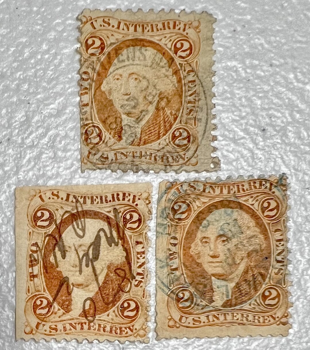 US Revenue Stamp 1862-71 2c Internal Revenue Scott R15c Lot - Etsy