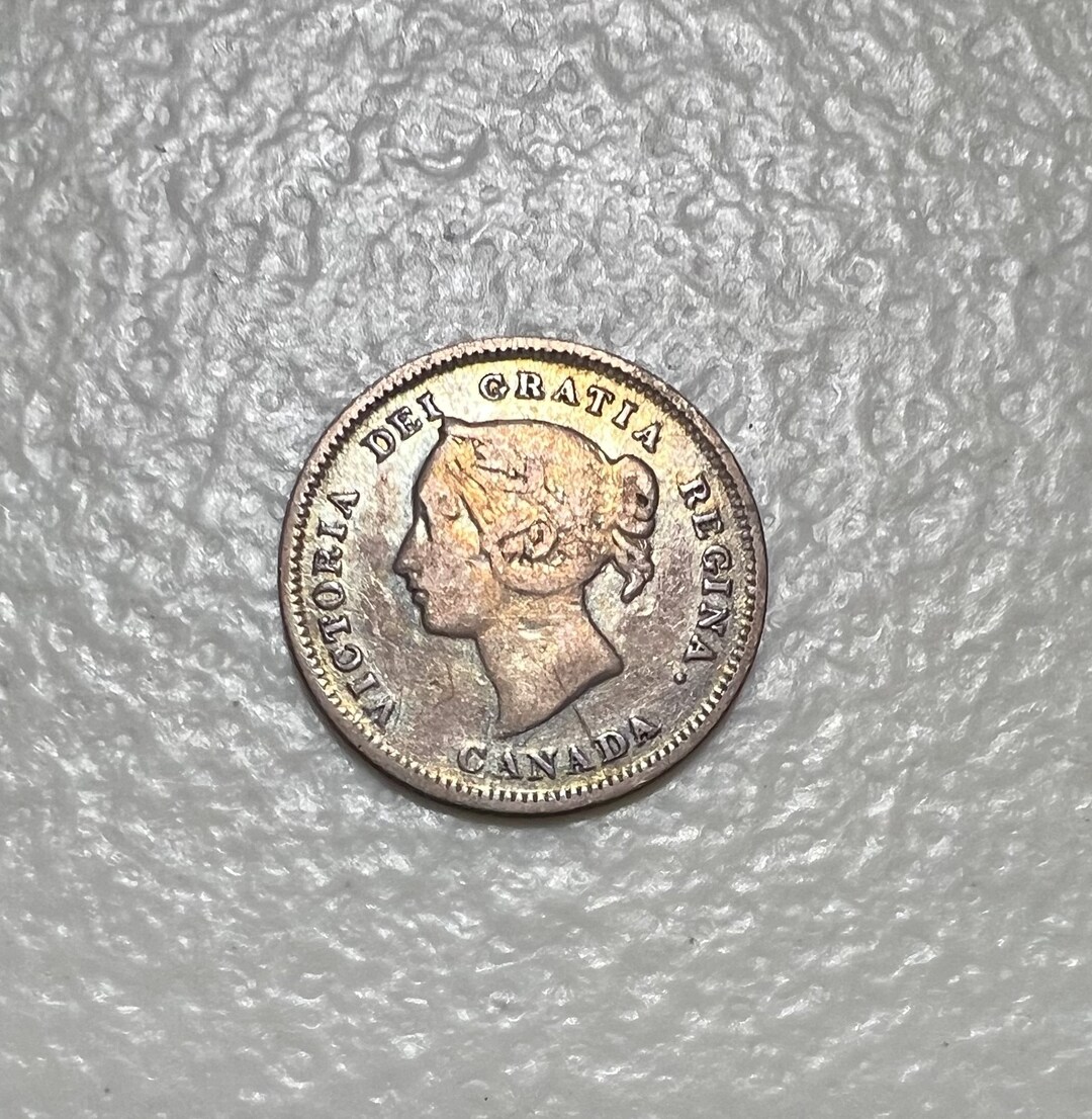Canada 5 Cents Siler Victoria KM 2 Fine 1881 H - Etsy
