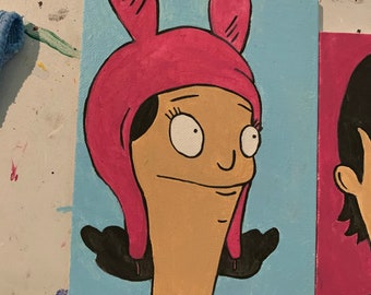 Louise Belcher/april Ludgate Mashup: Acrylic Painting Fan Art (8x10) - Etsy