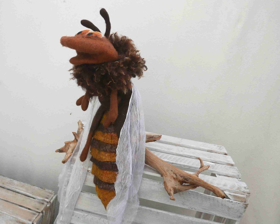 Hand Puppet Bee Insect Queen Bee - Etsy UK
