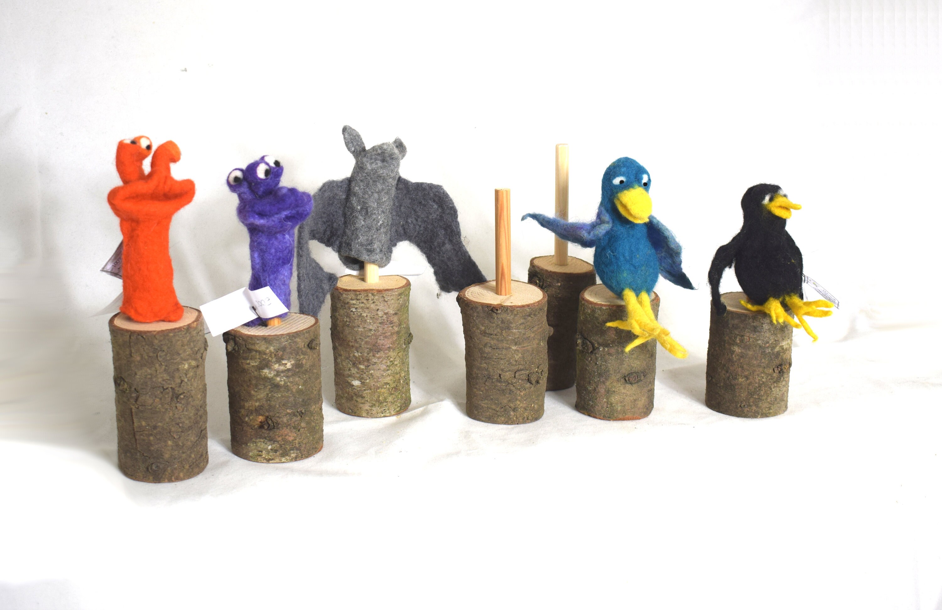 Finger Puppet Stand Cedar Wood Vertical/straight - Etsy