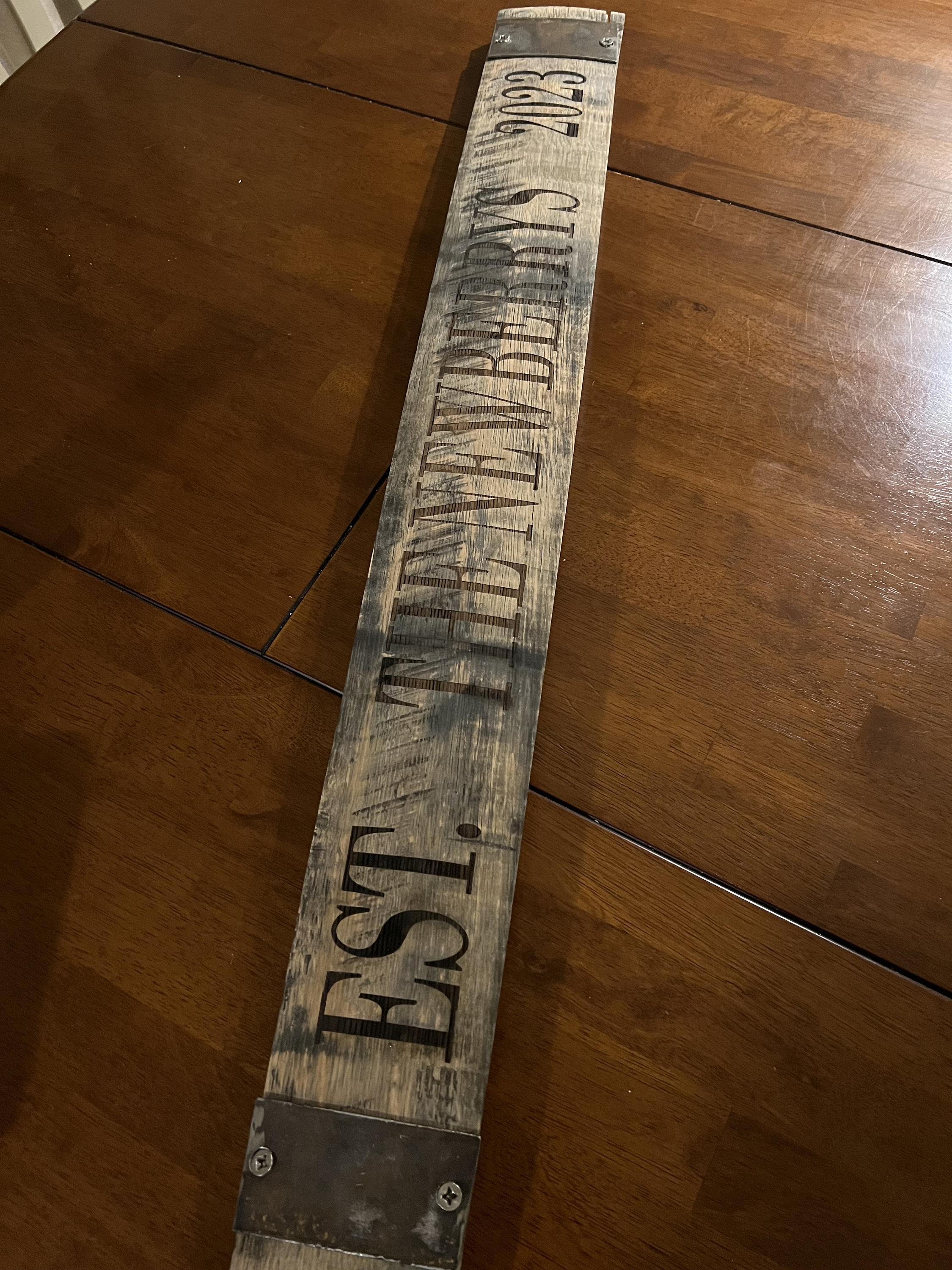 Whiskey Stave Sign Wedding Sign Anniversary Sign Bar Sign - Etsy