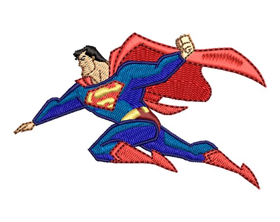 Superman Embroidery Design 1 5 SIZES | Etsy
