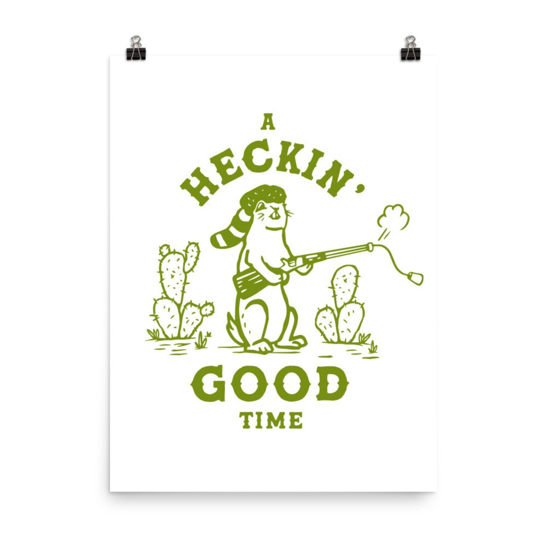 A Heckin' Good Time: Cute Prairie Dog W/ Cap Gun & - Etsy