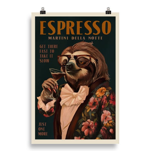 Sloth Cocktail - Etsy Sweden
