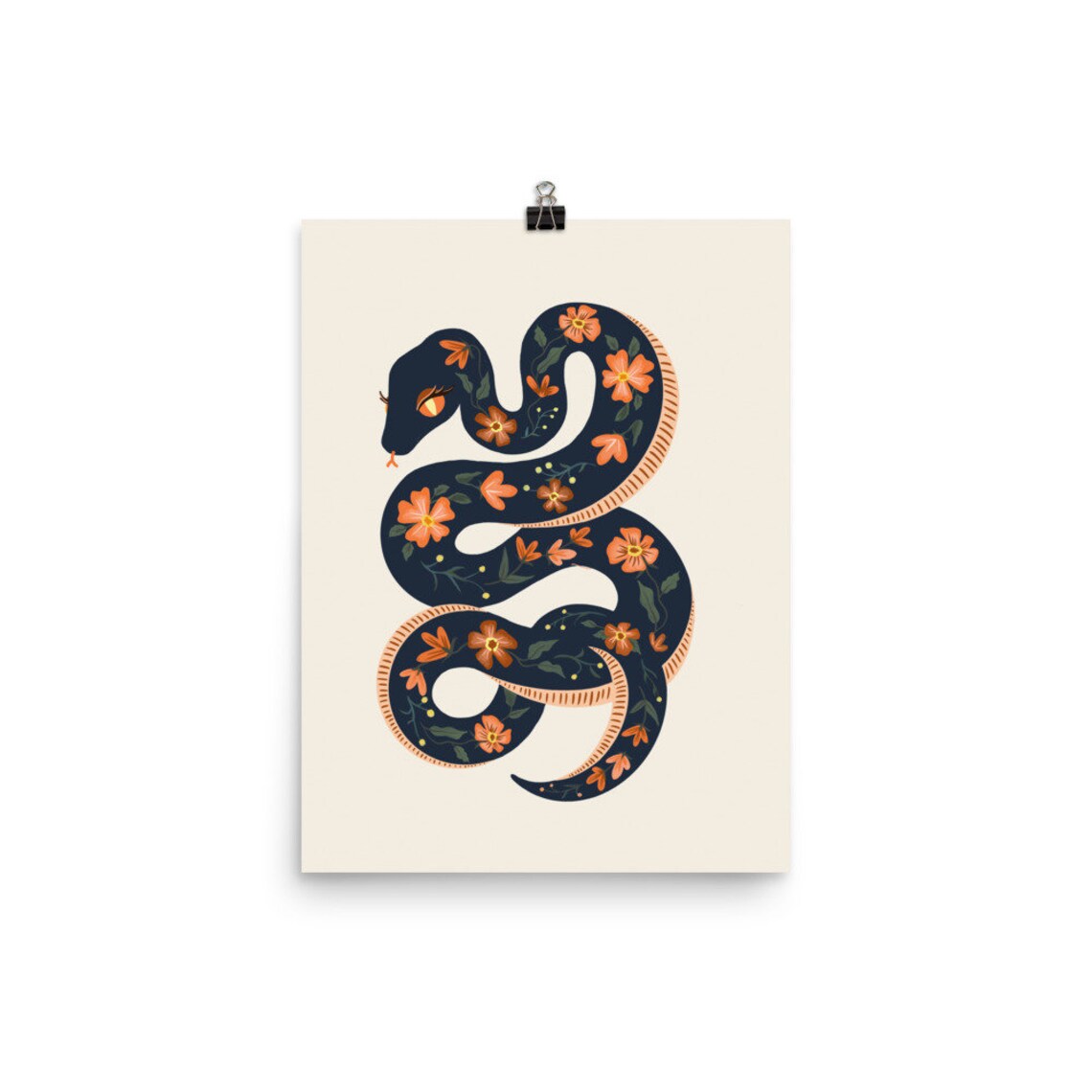 Cute & Colorful She Snake Poster - Etsy