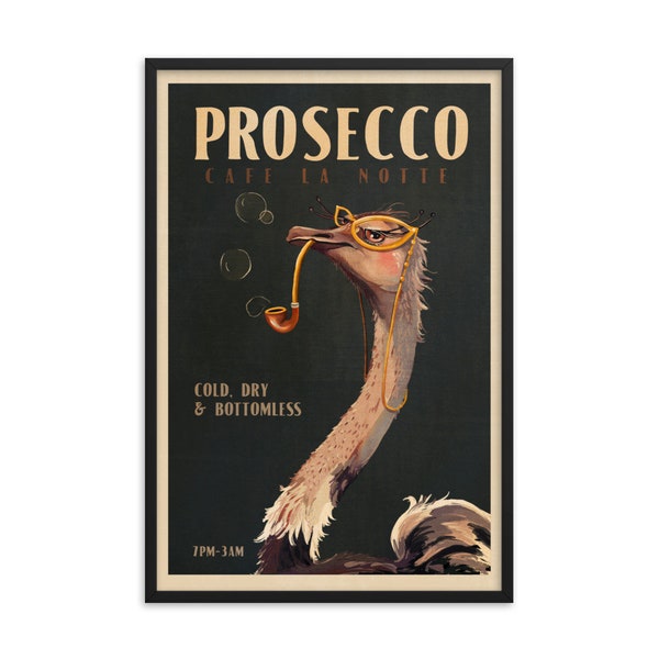 Framed Prosecco Print - Etsy