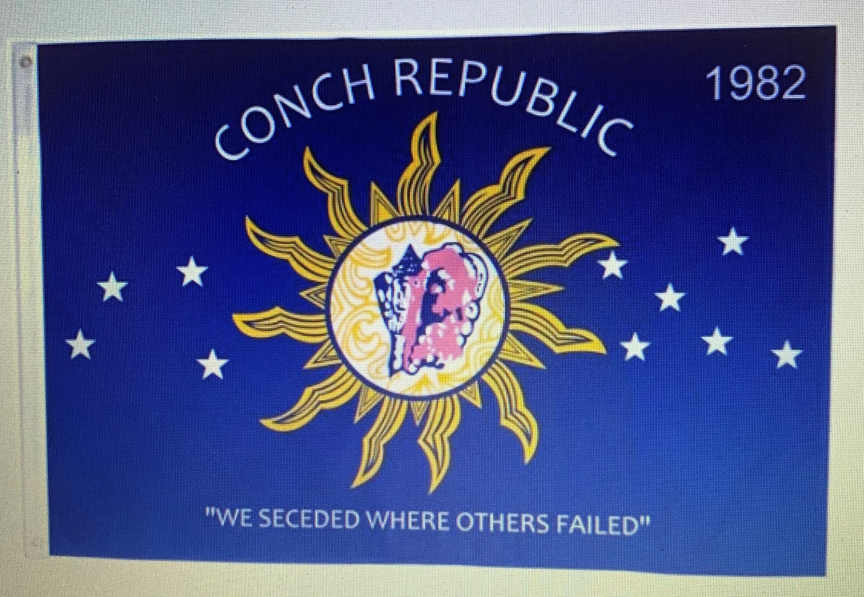 We seceded Conch Republic Flag 2 x 3 feet Polyester Single | Etsy