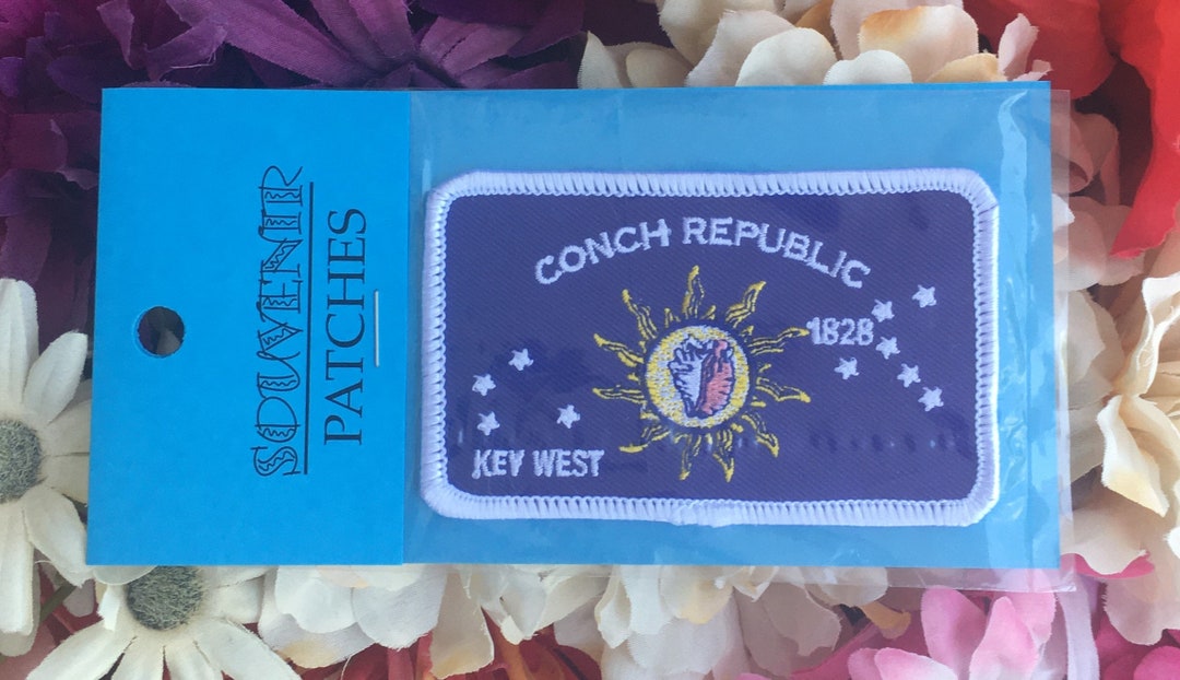 Conch Republic Key West Flag Patch - Etsy