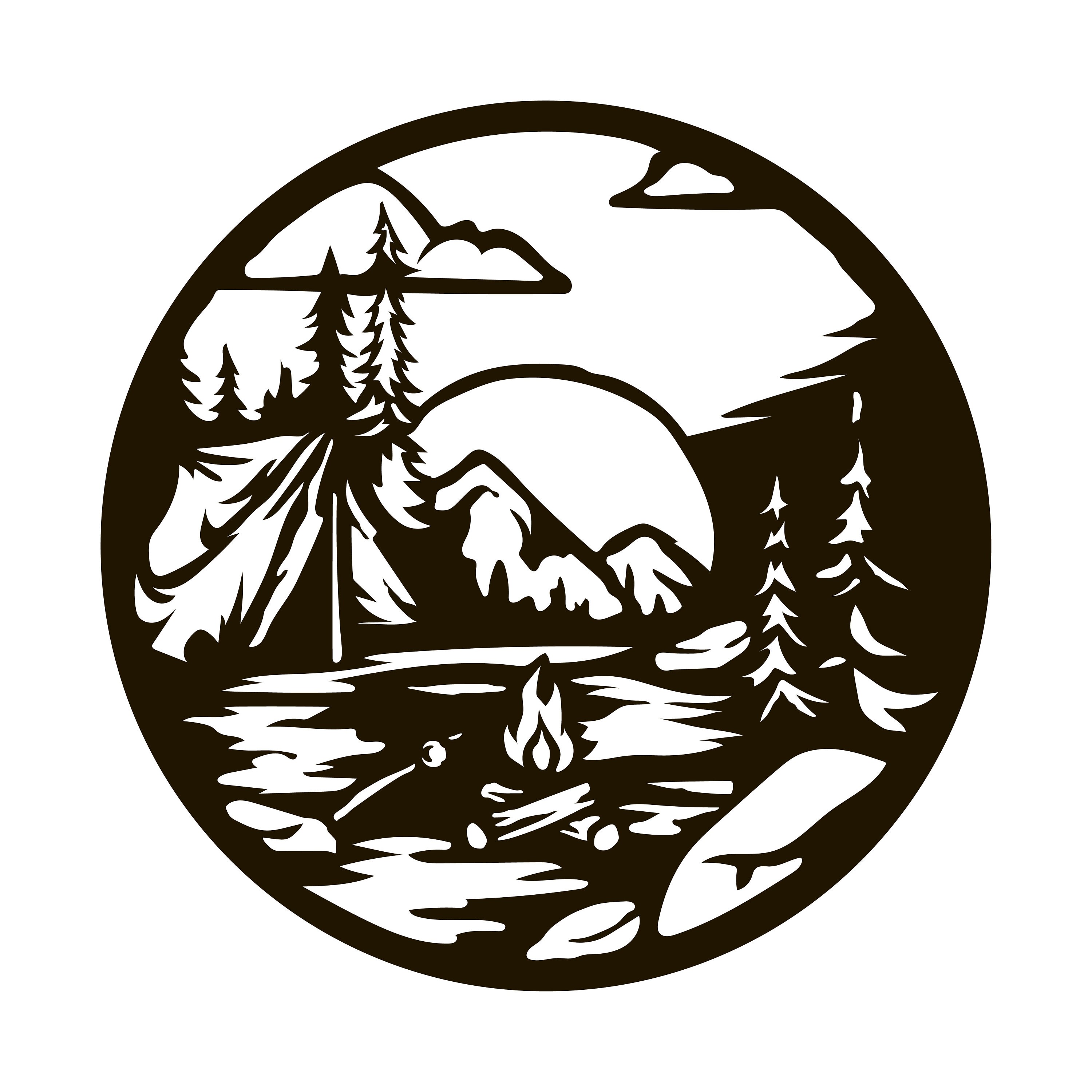 Camping DXF Camping Png print Outdor Png file Print file | Etsy