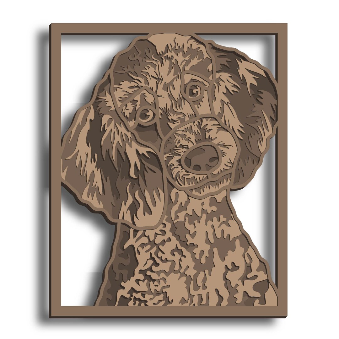 Poodle Multilayer SVG, Digital File Poodle Laser File, File for Paper ...