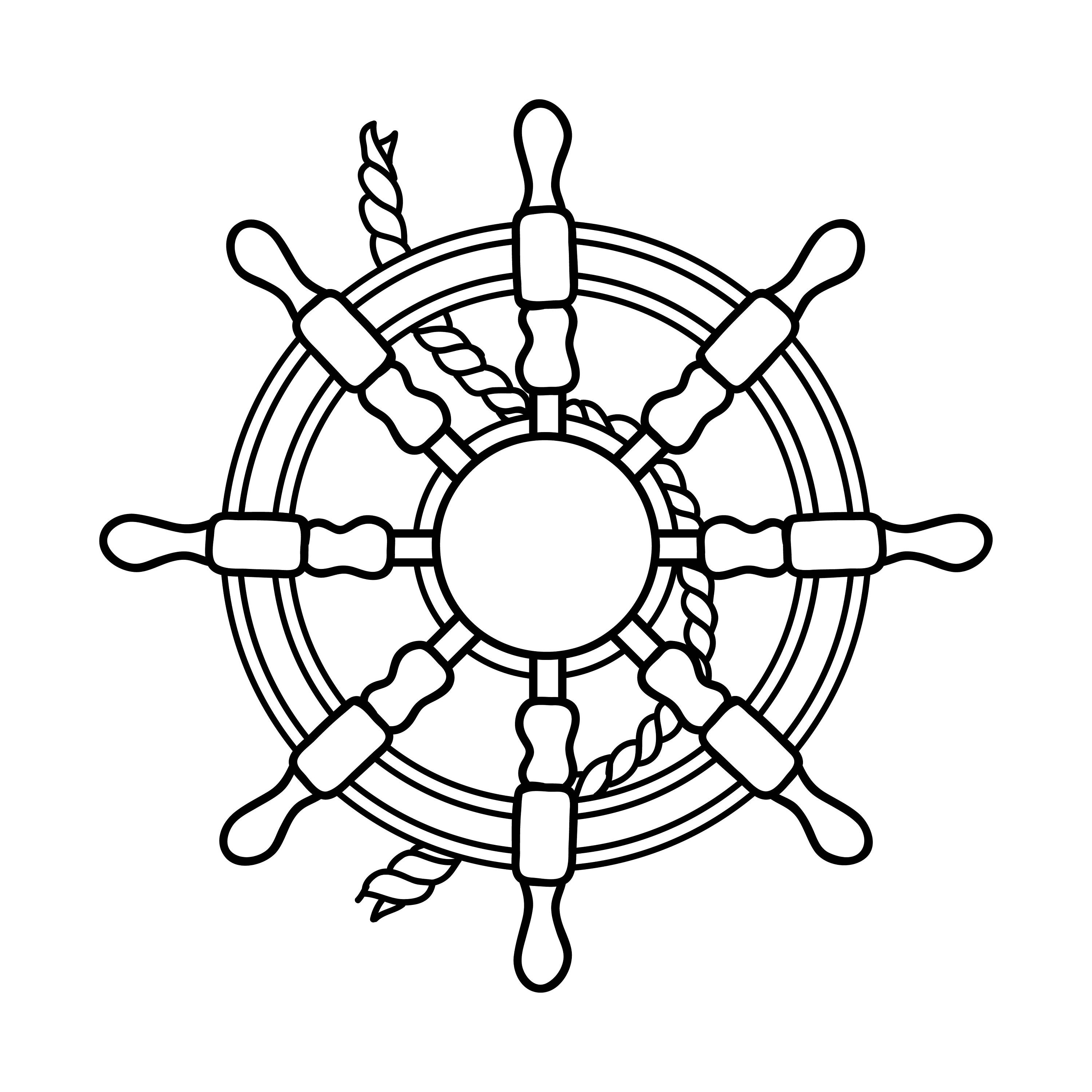 Ship Wheel Stencils