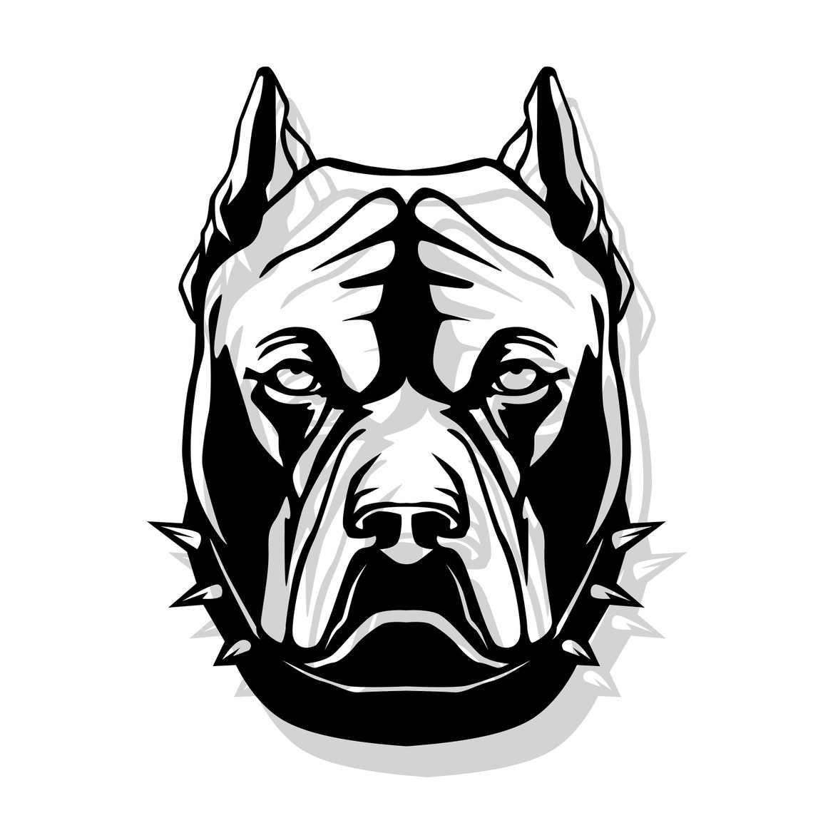 Pitbull SVG Digital File Pitbull for Printing on T-shirts - Etsy