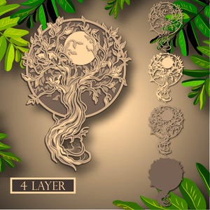 Tree of Life Multilayer SVG, Digital File for Cutting Plywood, Paper ...