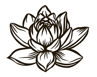 Lotus Dxf File - Etsy