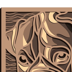 Boxer Dog Multilayer SVG, Digital File Boxer Dog Laser File, File for ...