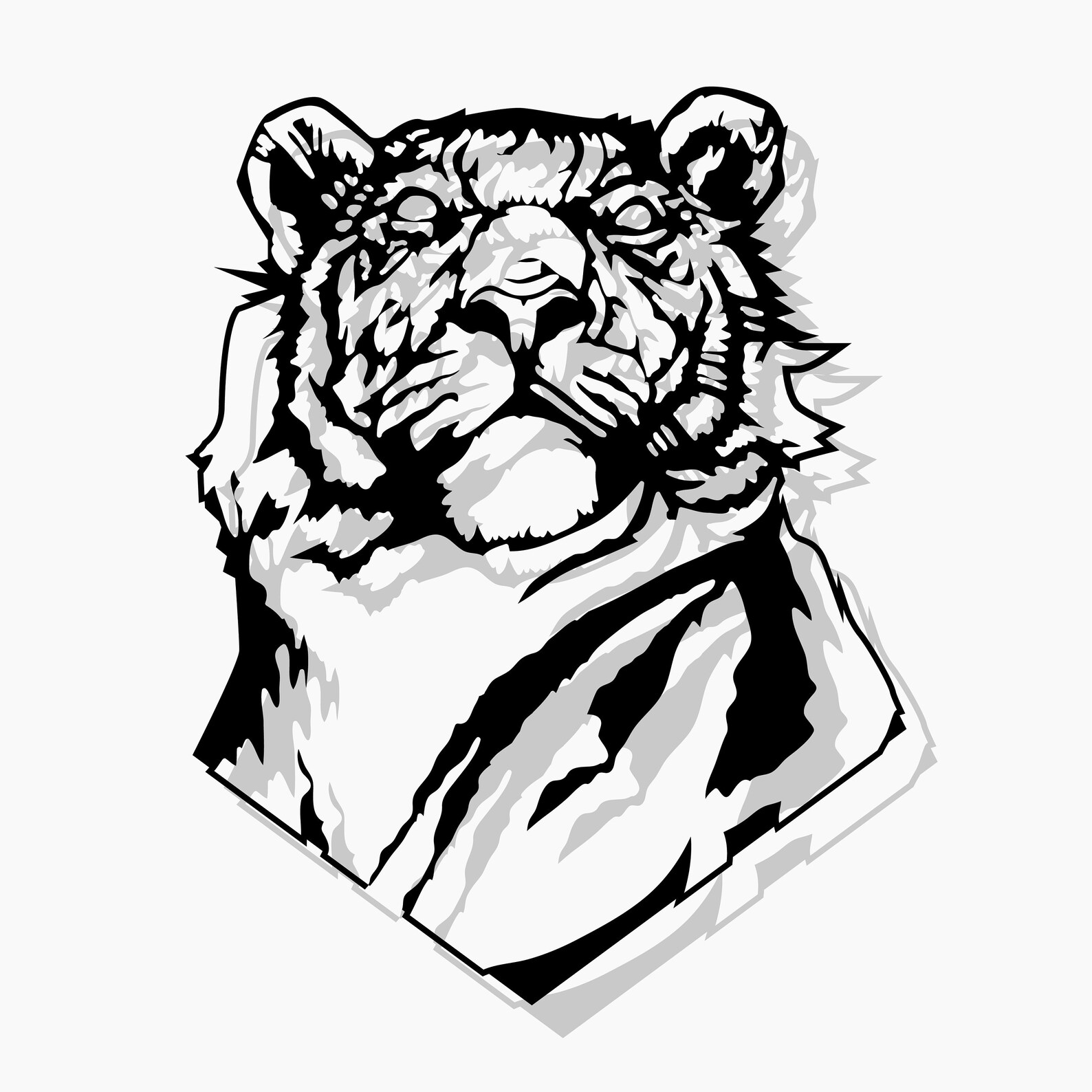 Tiger Head DXF Tiger Head Png Print Tiger Head Png File - Etsy