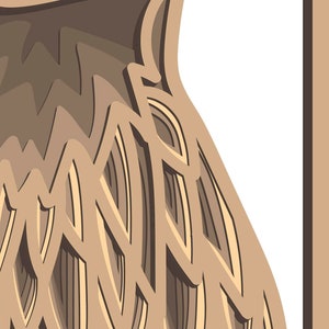 Raven Mandala 3D Layered SVG, Digital File Raven Mandala 3D for Cutting ...