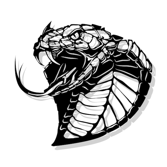 Snake Head Clip Art Black And White