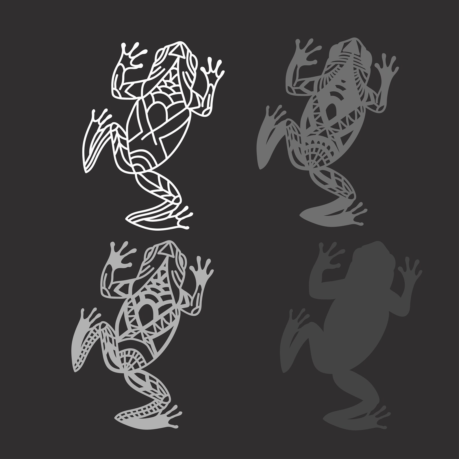 Frog 3D Layered SVG Digital File Frog for Plywod Cut File | Etsy