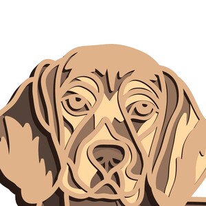 Beagle Multilayer SVG, Digital File Beagle Laser File, File for Paper ...
