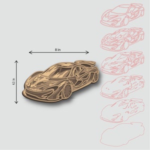 Car Multilayer SVG, Digital File Car Mandala 3D for Cutting Plywood ...