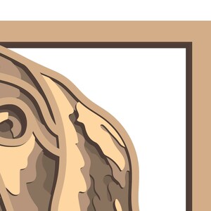 English Cocker Spaniel Mandala 3D Layered SVG, Digital File English ...