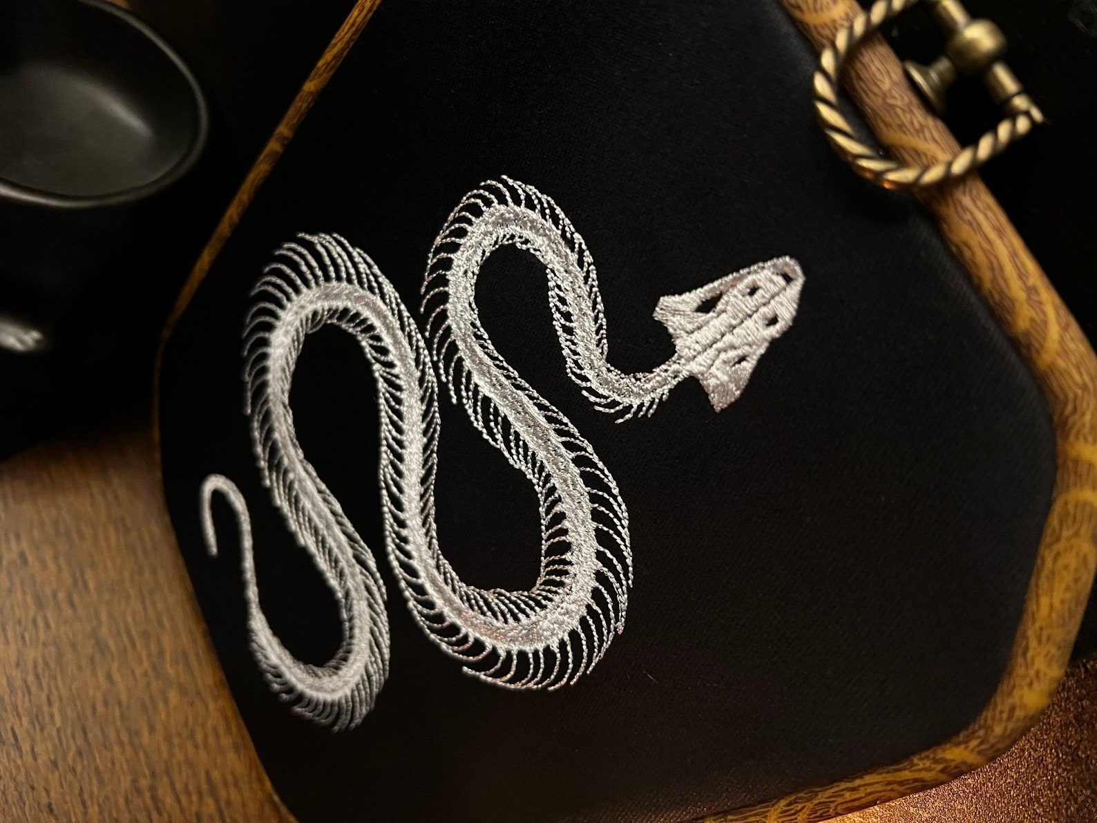 Skeletal Snake, Anatomy Embroidery Hoop Art, Gothic, Spooky , Home and ...
