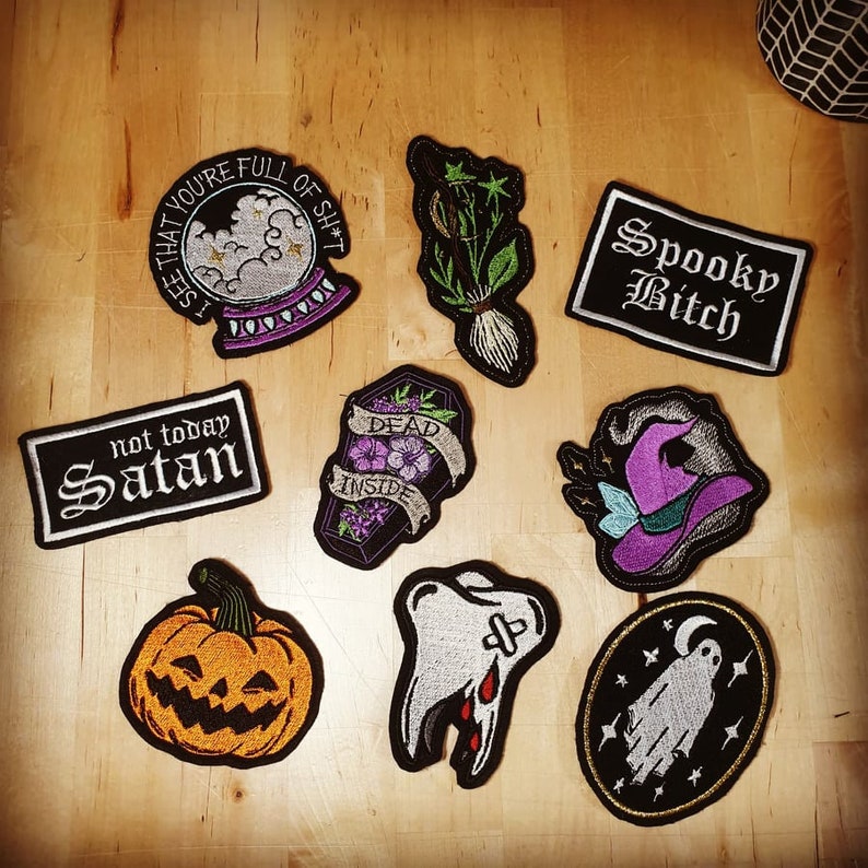 Tooth Patch Embroidery Jacket Patches Battle Jacket Tooth | Etsy