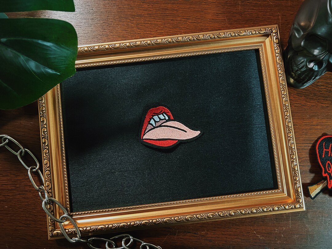 Vampire Teeth Embroidery Jacket Patches, Battle Jacket, Horror, Scary ...