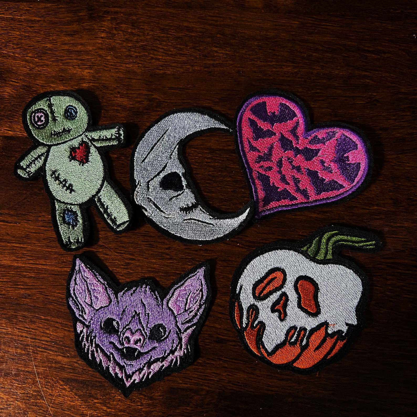 Cut Bat Patch Embroidery Jacket Patches, Battle Jacket, Halloween Accessories, Witchy, Gothic ...