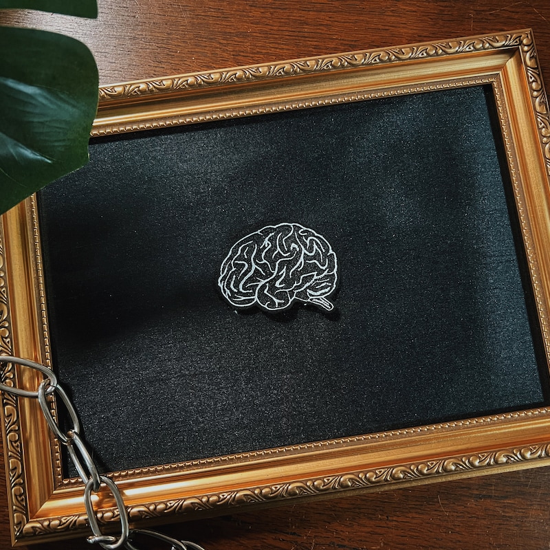 Brain Pin - Etsy