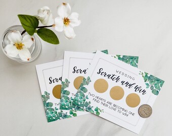 Bridal Shower Scratch off Game | Etsy