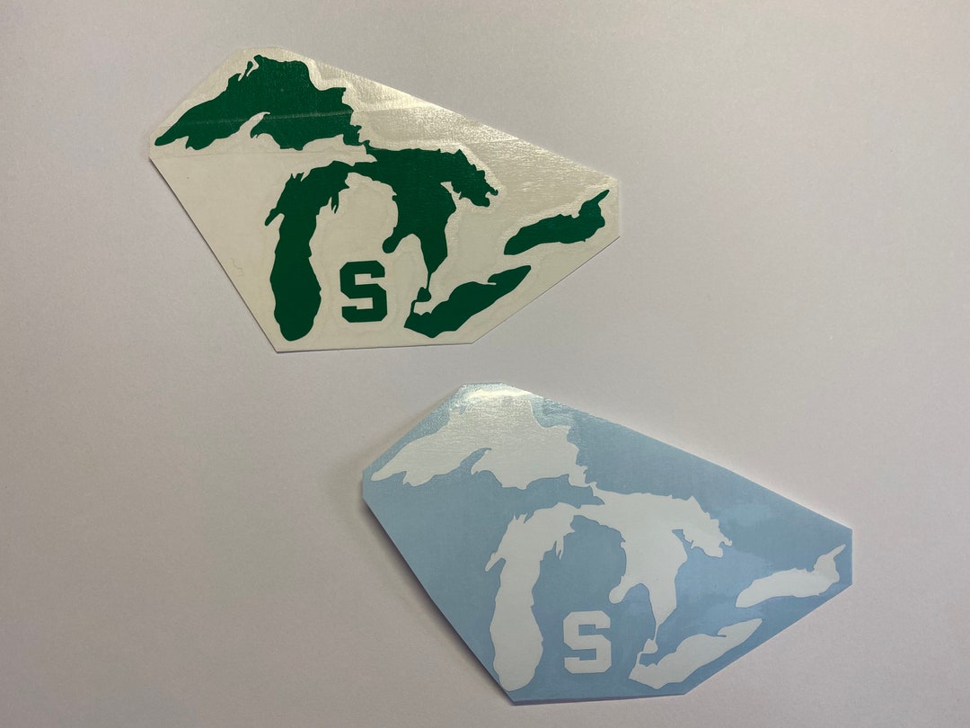 Michigan State University Decal Car Decal Great Lakes MSU - Etsy