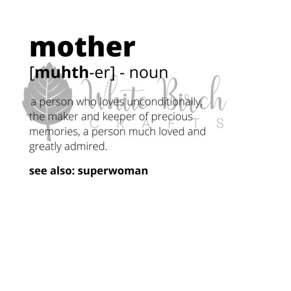 Mutter Definition Mutter Defintion SVG Mama Geschenke | Etsy Schweiz